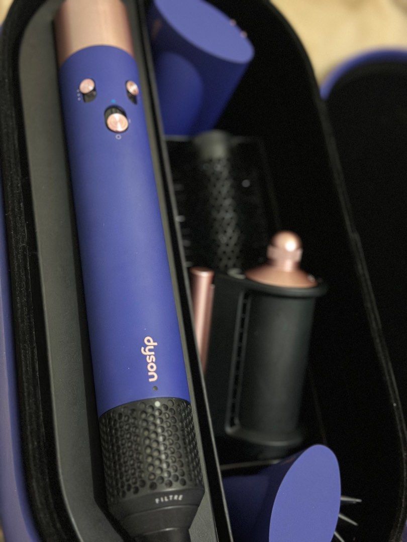 Dyson airwrap HS05 limited edition vinca blue rose, Kesehatan ...