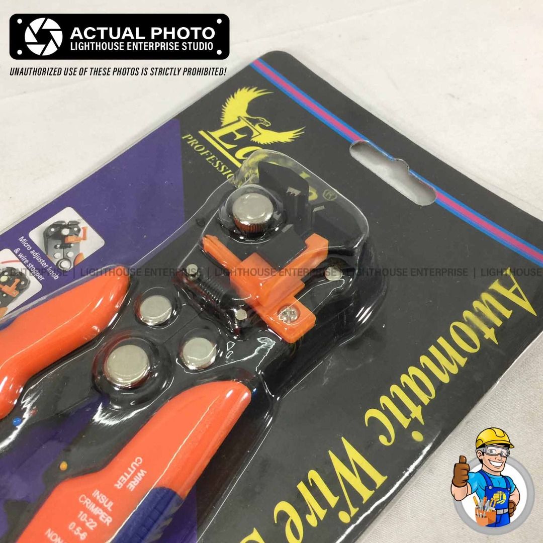 EAGLE Professional Tools Automatic Wire Stripper & Self-Adjusting ...