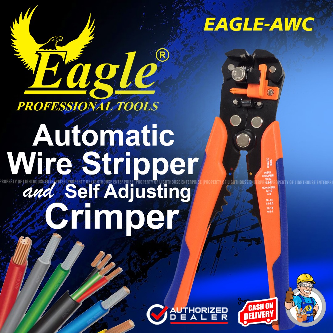 EAGLE Professional Tools Automatic Wire Stripper & Self-Adjusting ...