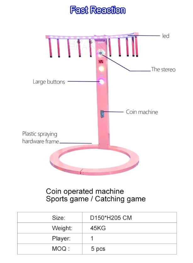 Electronic Falling Stick Eye Fast Chips Game Machine Coin Operated ...
