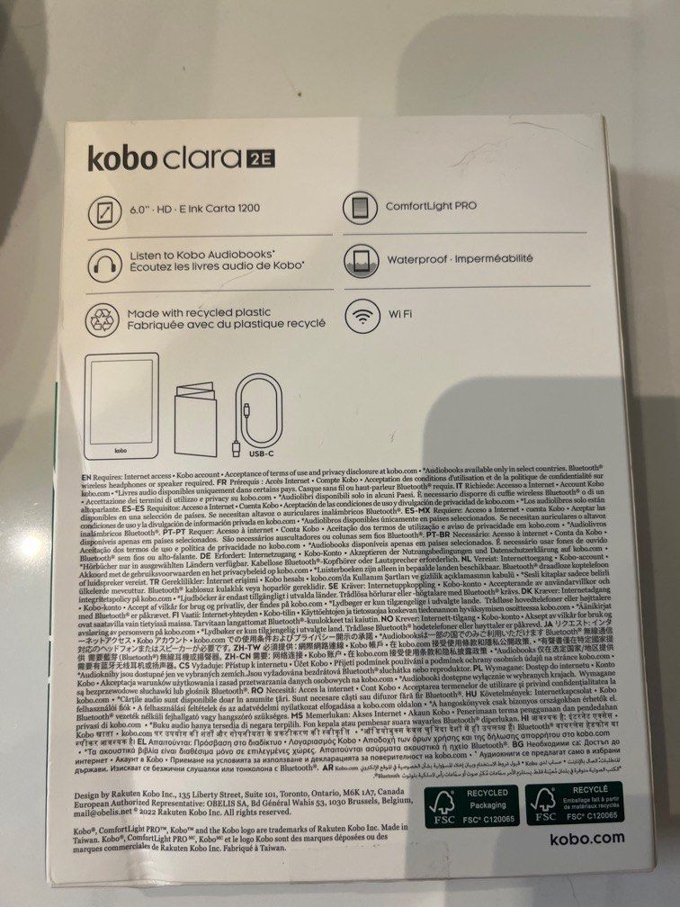 [eReader] Kobo Clara 2E - 6" w/ Carta display (1448x1072) with Dark ...