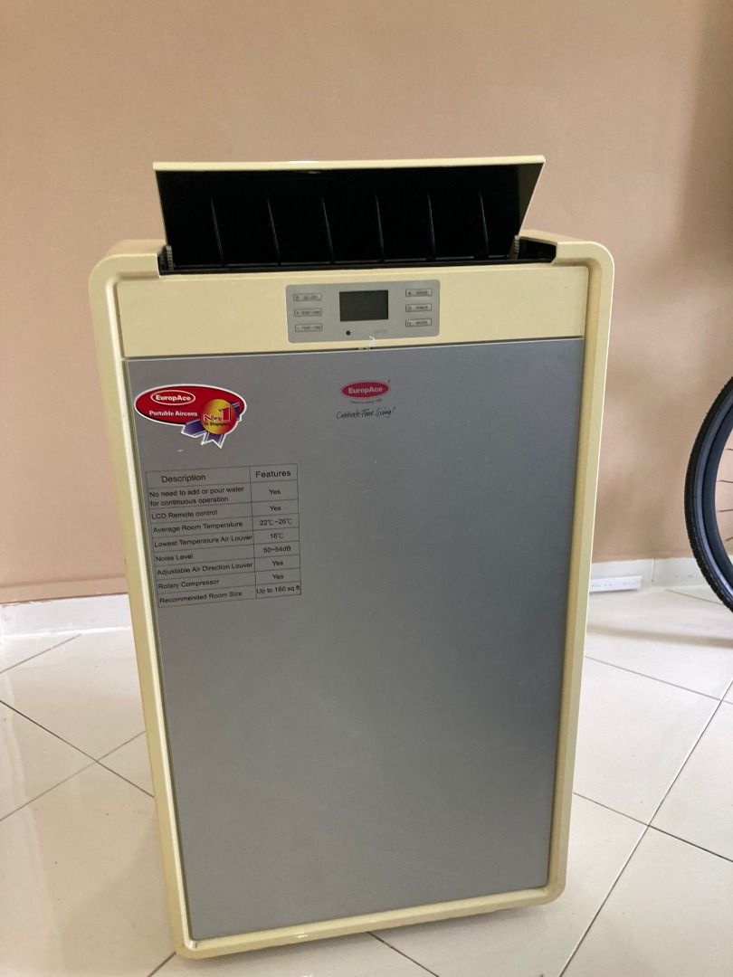 EuropAce Portable Aircon (Free), TV & Home Appliances, Air Conditioners ...