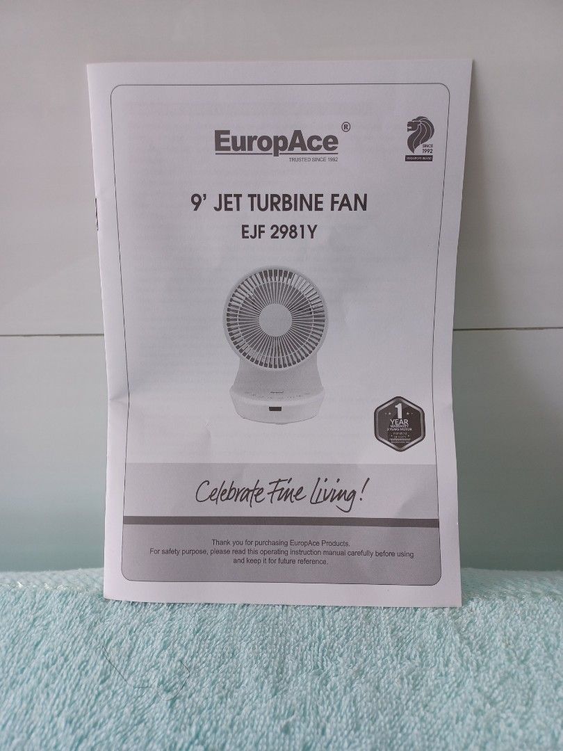 EuropAce table fan, Furniture & Home Living, Lighting & Fans, Fans on ...