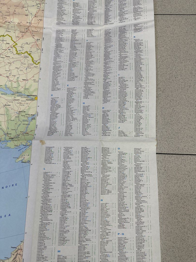 europe 1998 Big map, Hobbies & Toys, Memorabilia & Collectibles ...