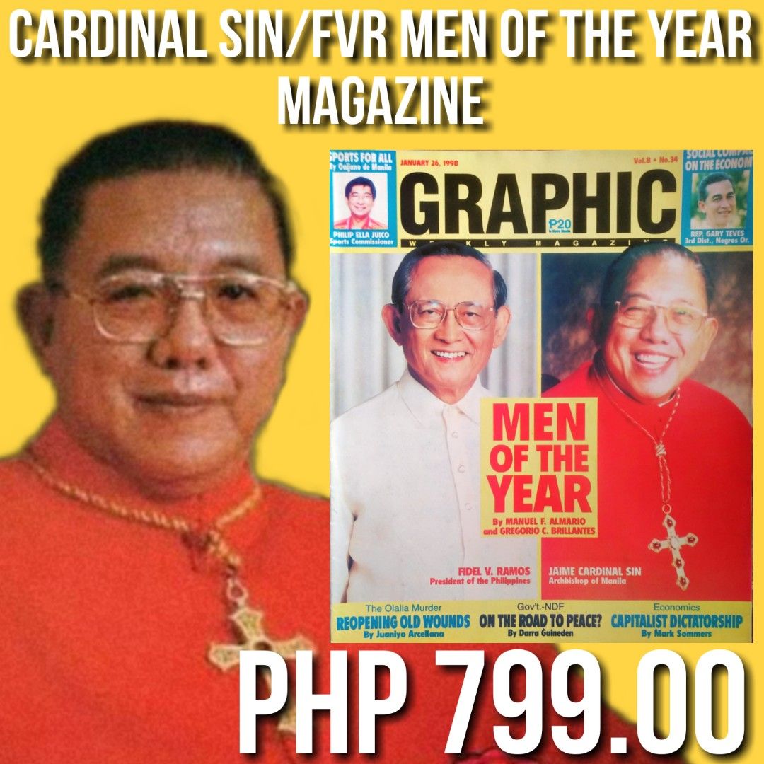 (EXTREMELY RARE) 1998 Cardinal Sin/FVR Men of the Year Magazine ...