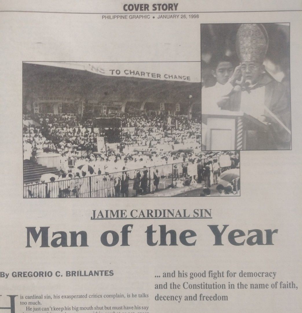 (EXTREMELY RARE) 1998 Cardinal Sin/FVR Men of the Year Magazine ...