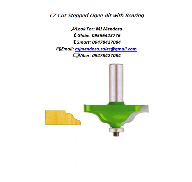 EZ Cut Stepped Ogee Bit with Bearing, Commercial & Industrial ...