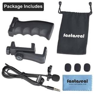 Fantaseal Smartphone Video Recording Stabilizer Kit, Clip-on Lavalier ...
