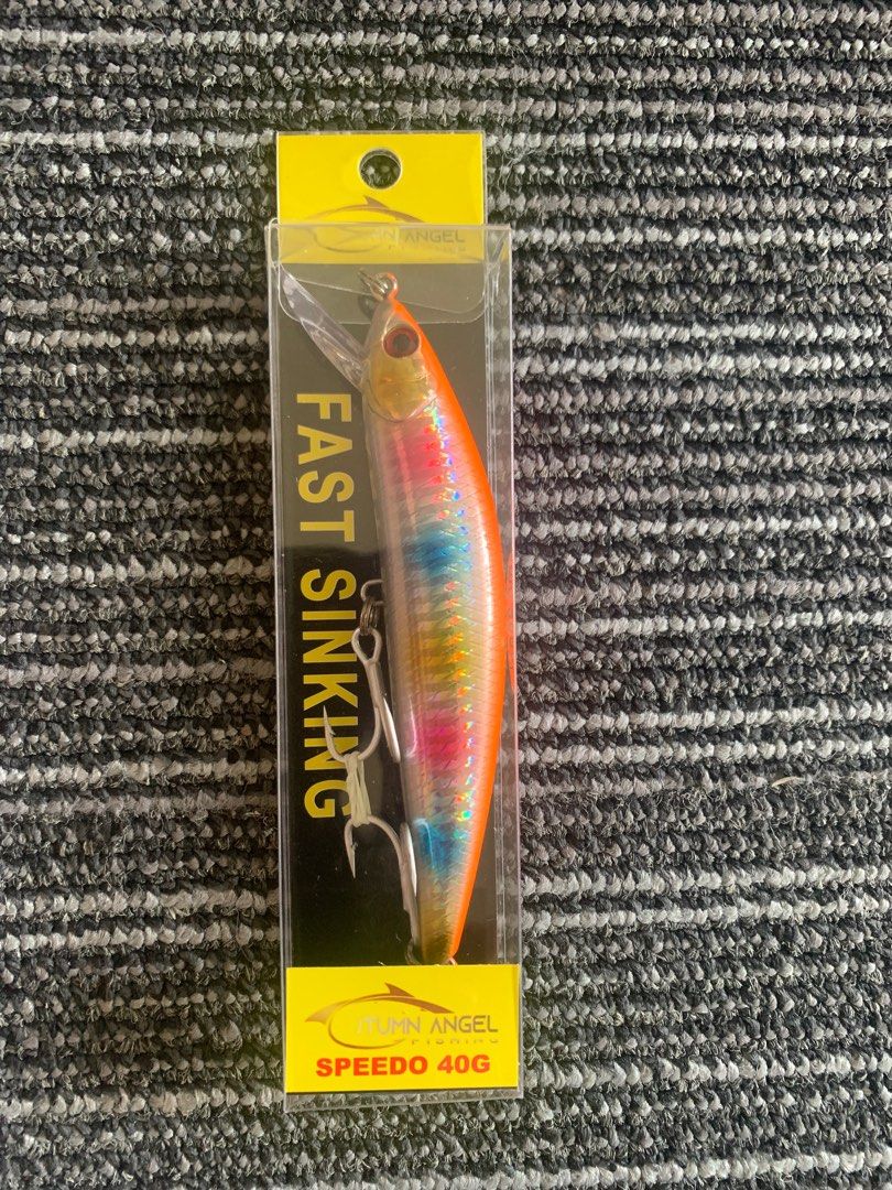 Fast sinking lures 40g ( speedo ) aka pintail design, Sports Equipment ...
