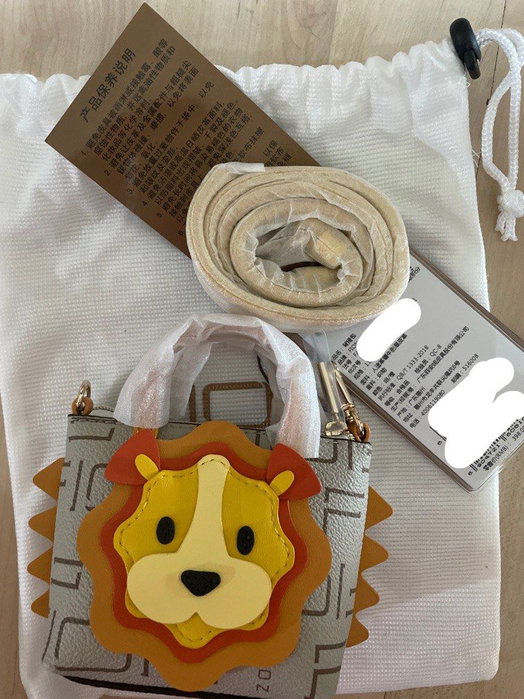 Fion mini lion pouch bag, Women's Fashion, Bags & Wallets, Purses ...