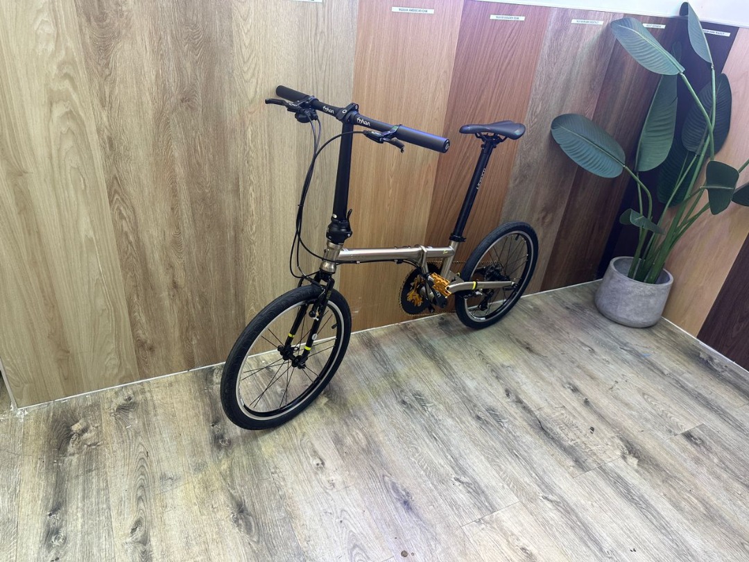 FNHON gust gold foldable bikes 20 inch with DOUBLE DUAL CHAINRING, Sports Equipment, Bicycles ...