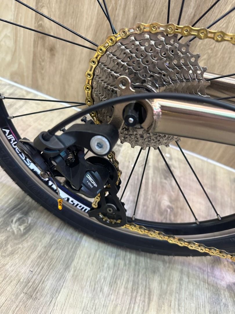 FNHON gust gold foldable bikes 20 inch with DOUBLE DUAL CHAINRING ...