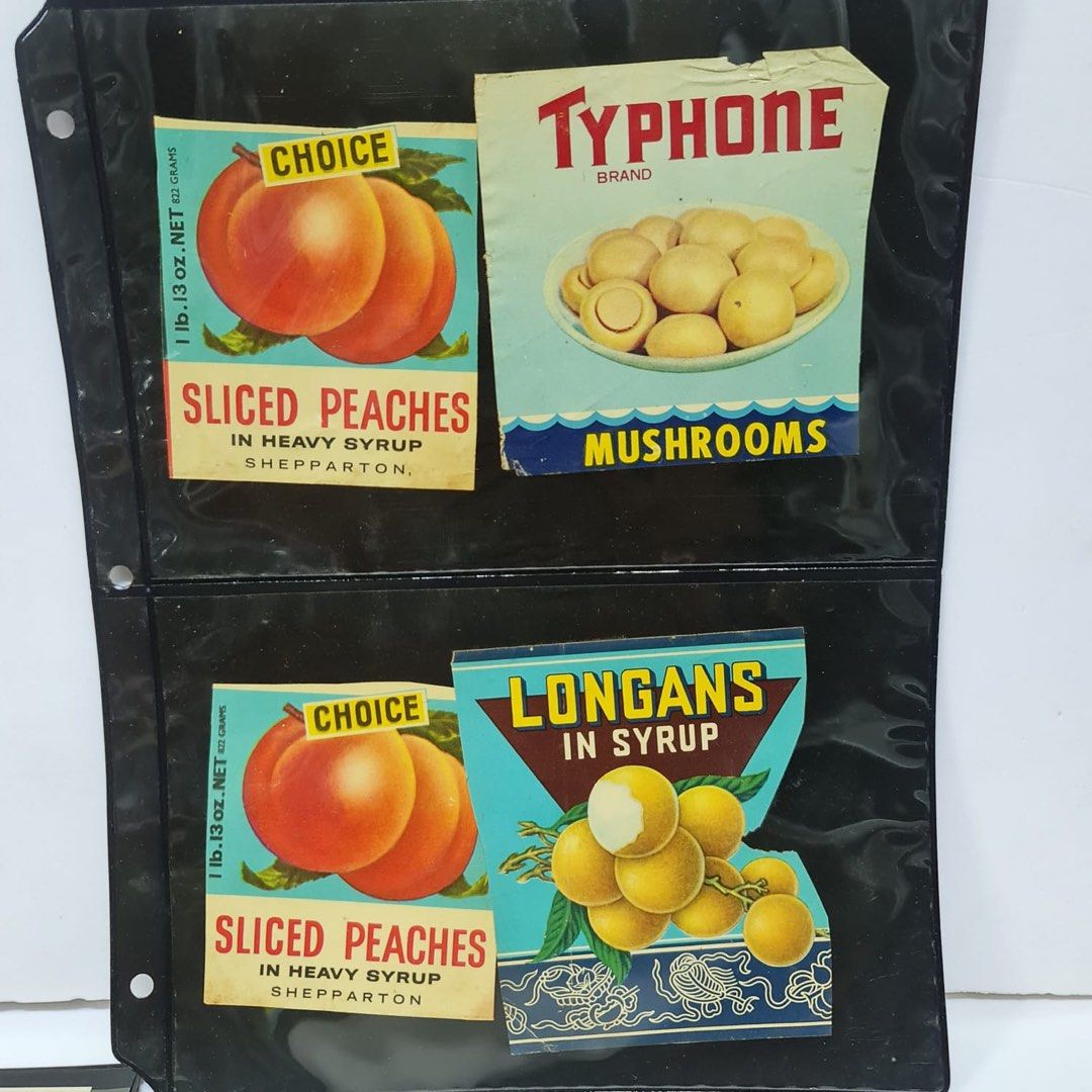 Food labels typhone brand ma ling Tom piper moorhouses GreatWall brand ...