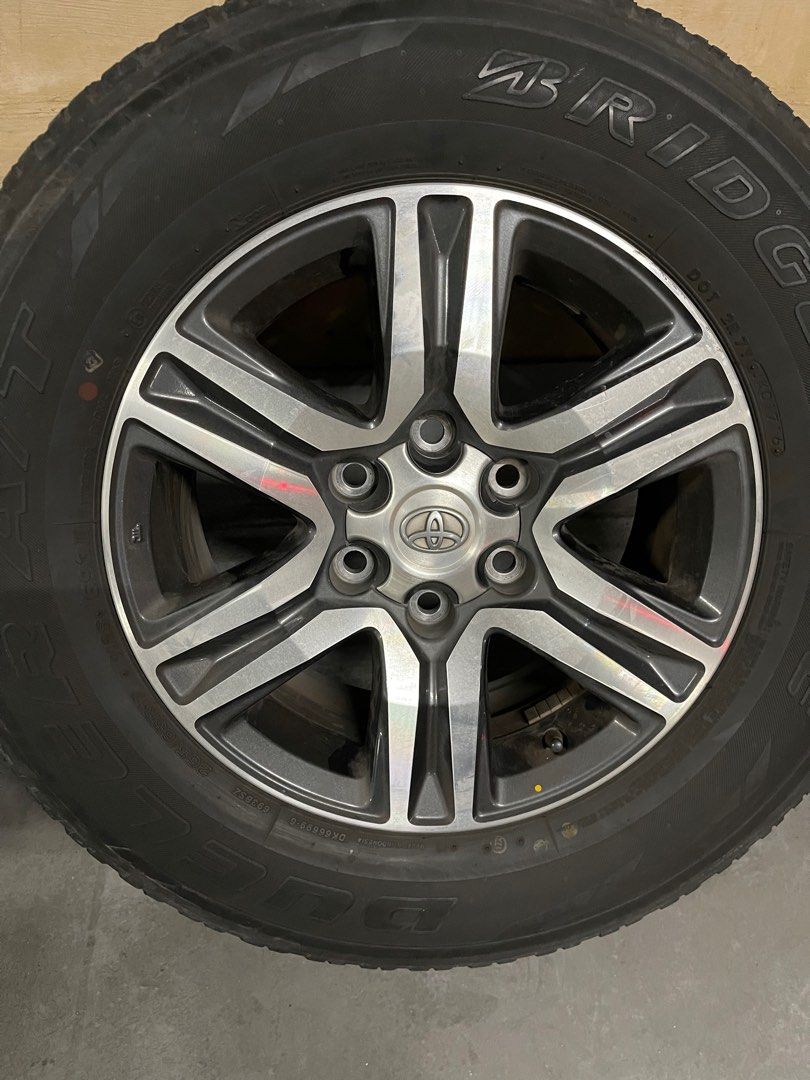 Fortuner 17” Stock Mags and Tires, Car Parts & Accessories, Mags and ...