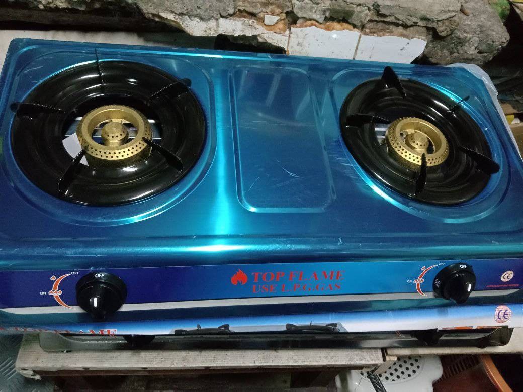 GAST STOVE DOUBLE BURNER WITH HOST AND TANGKE MAY LAMAN NA DIN, TV ...