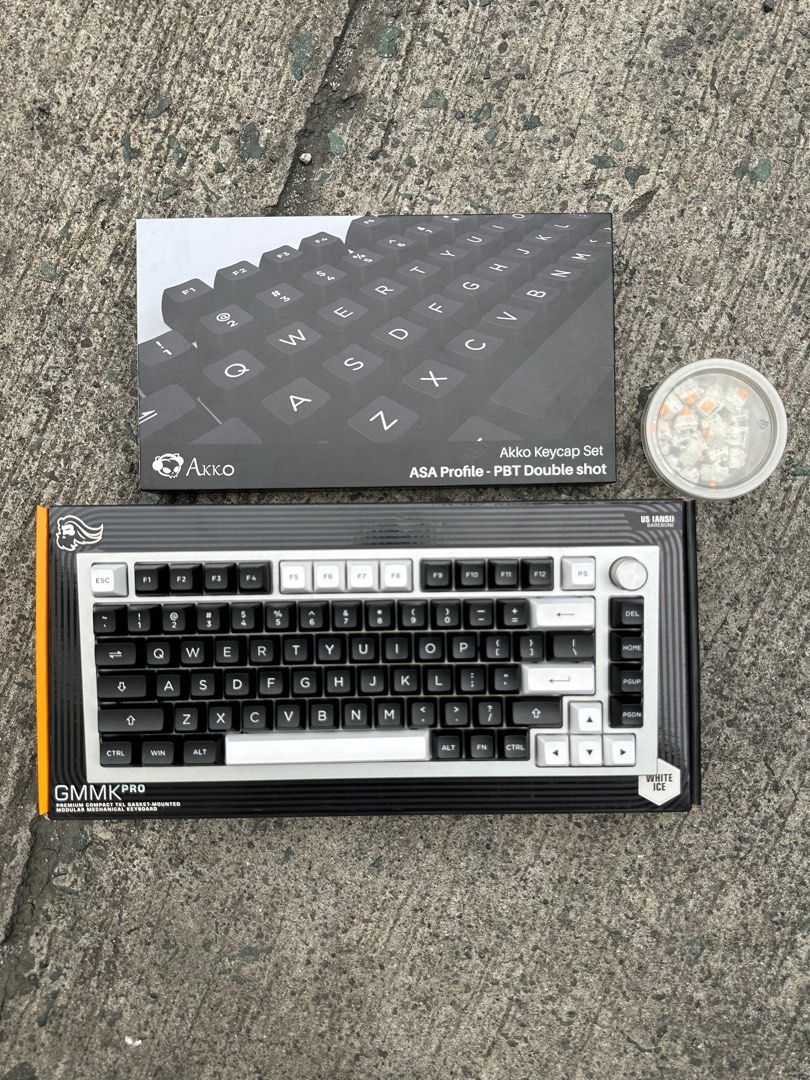 Glorious GMMK PRO (White Ice) with AKKO BOW ASA KEYCAPS, Computers & Tech, Parts & Accessories ...