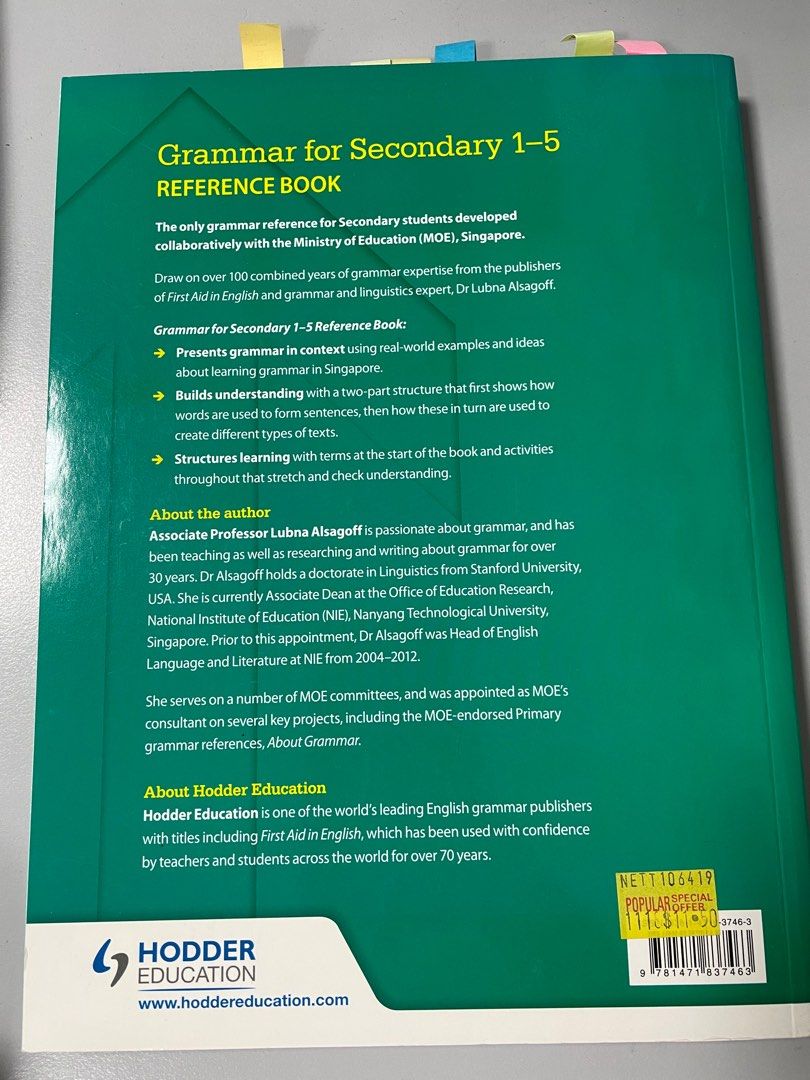 Grammar for Secondary 1-5 Reference Book, Hobbies & Toys, Books ...