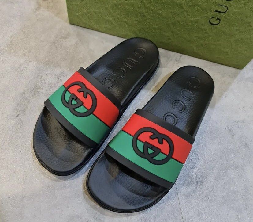 Gucci slides, Men's Fashion, Footwear, Flipflops and Slides on Carousell