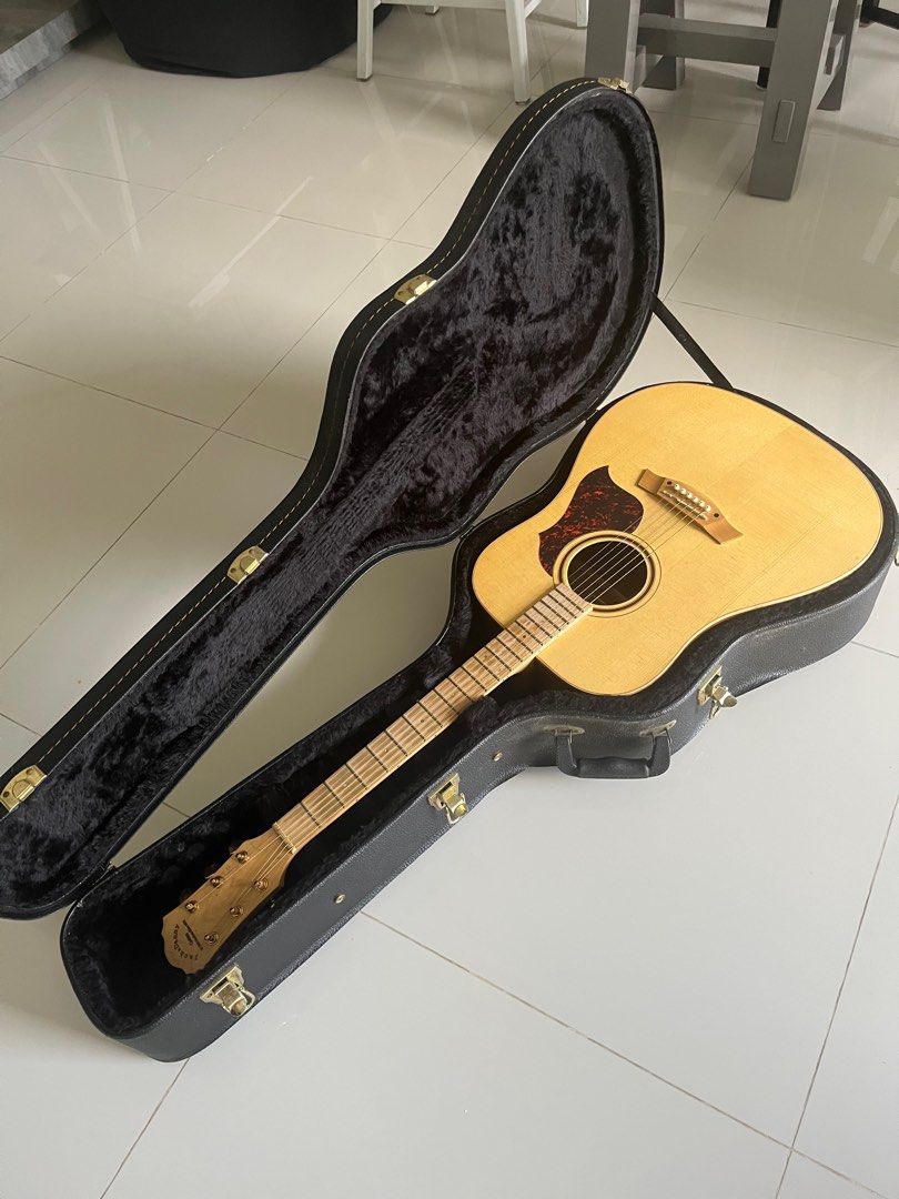 Guitar with box, Hobbies & Toys, Music & Media, Musical Instruments on ...