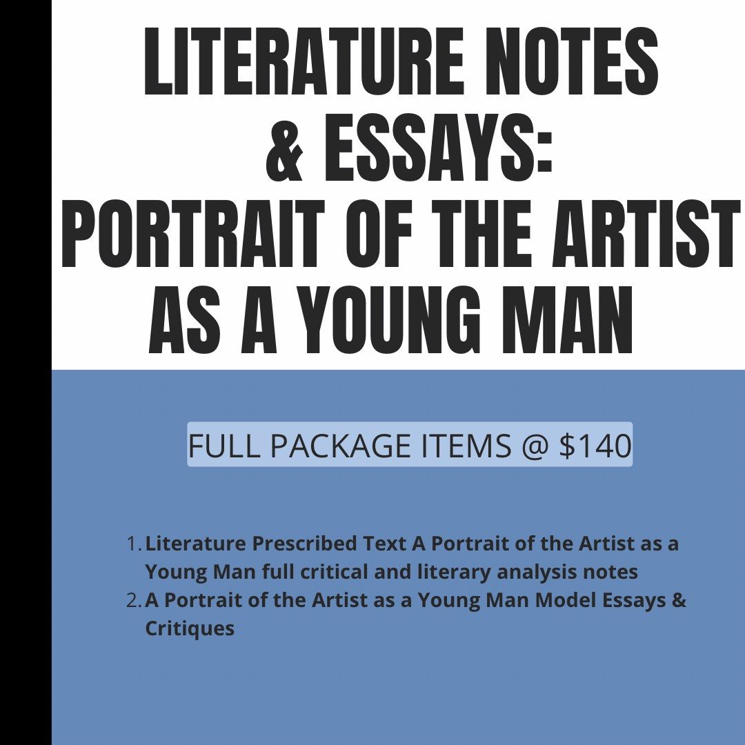 H2 LITERATURE PORTRAIT OF THE ARTIST AS A YOUNG MAN CRITICAL & LITERARY ...