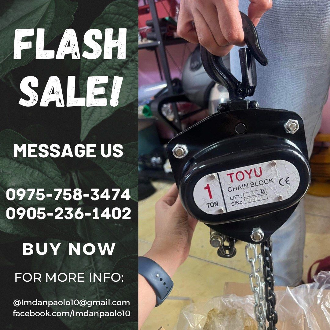 Heavy Duty Chain Block, Commercial & Industrial, Construction Tools ...