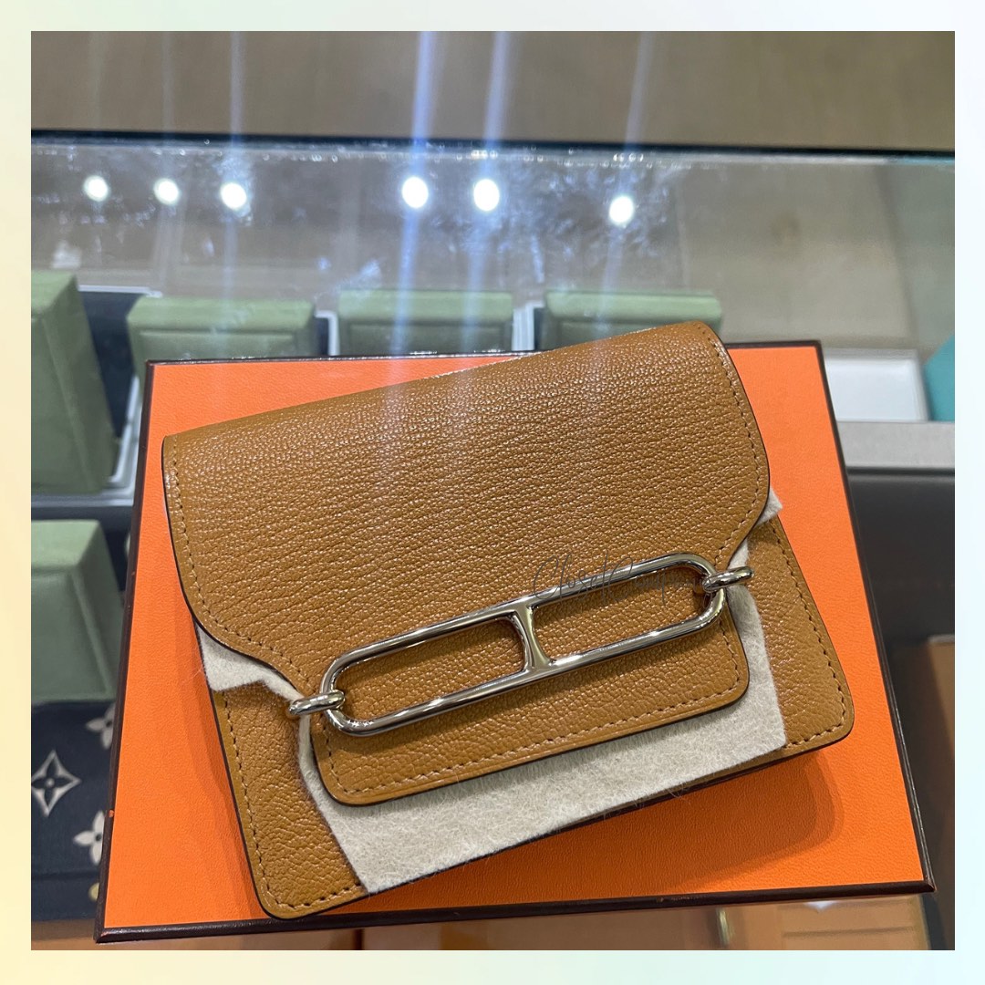 Hermes Roulis Slim Caramel Chevre Gold hardware (Stamp B) on Carousell