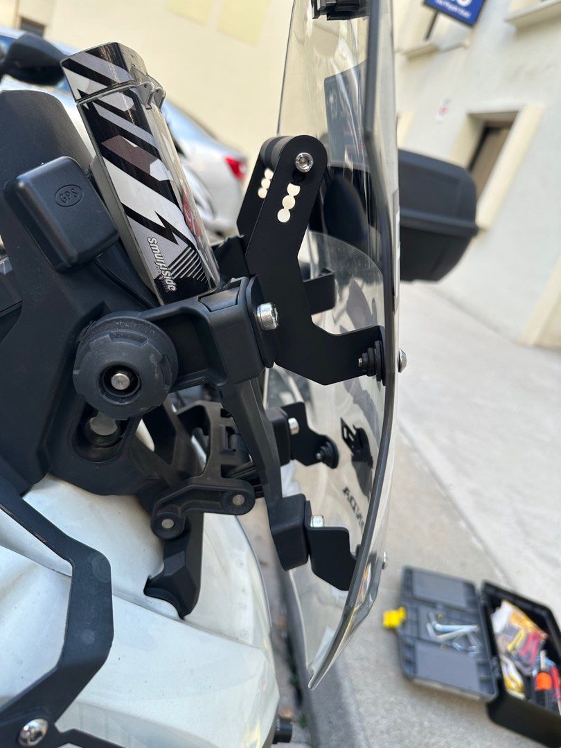 Honda ADV 150/160 Windshield Extender Bracket, Motorcycles, Motorcycle ...