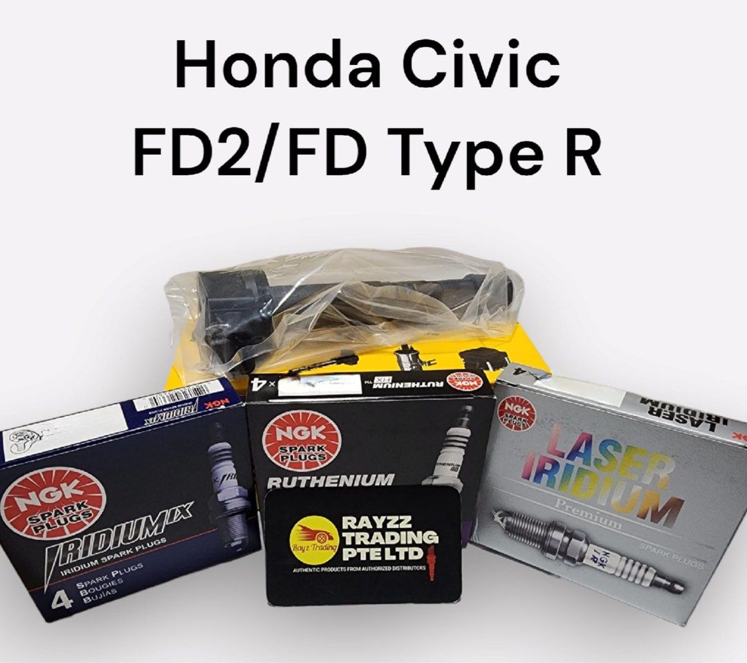 Honda Civic FD2/FD type R NGK ignition coil and spark plugs, Car ...