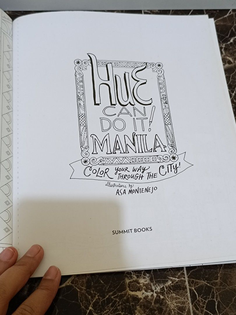 Hue Can do it Manila Coloring Book on Carousell