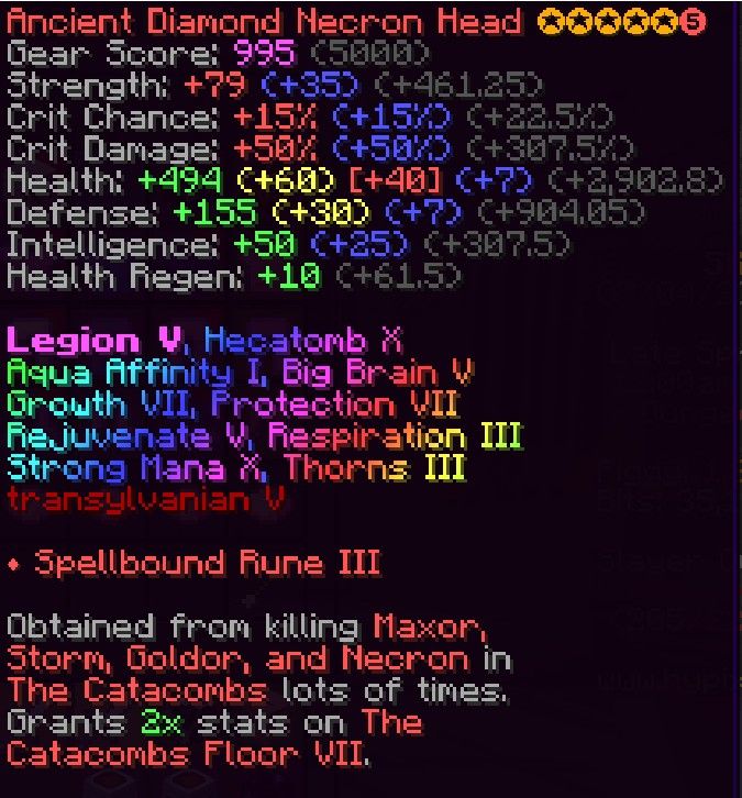 Hypixel Skyblock dia necron, Video Gaming, Gaming Accessories, In-Game ...