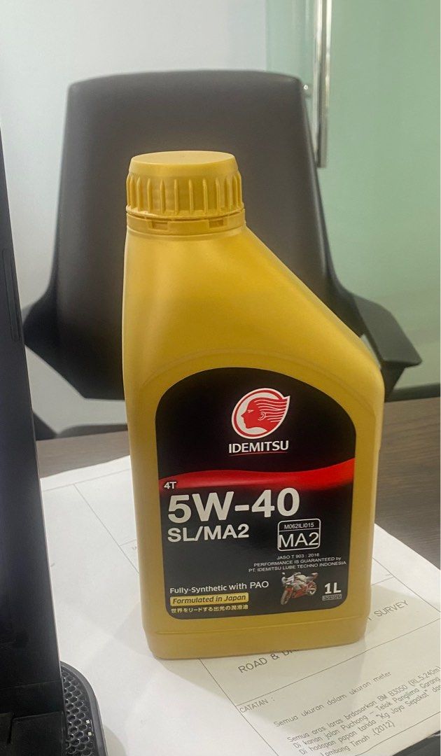 Idemitsu 5W-40 fully synthetic motor engine oil lube lubricant ...