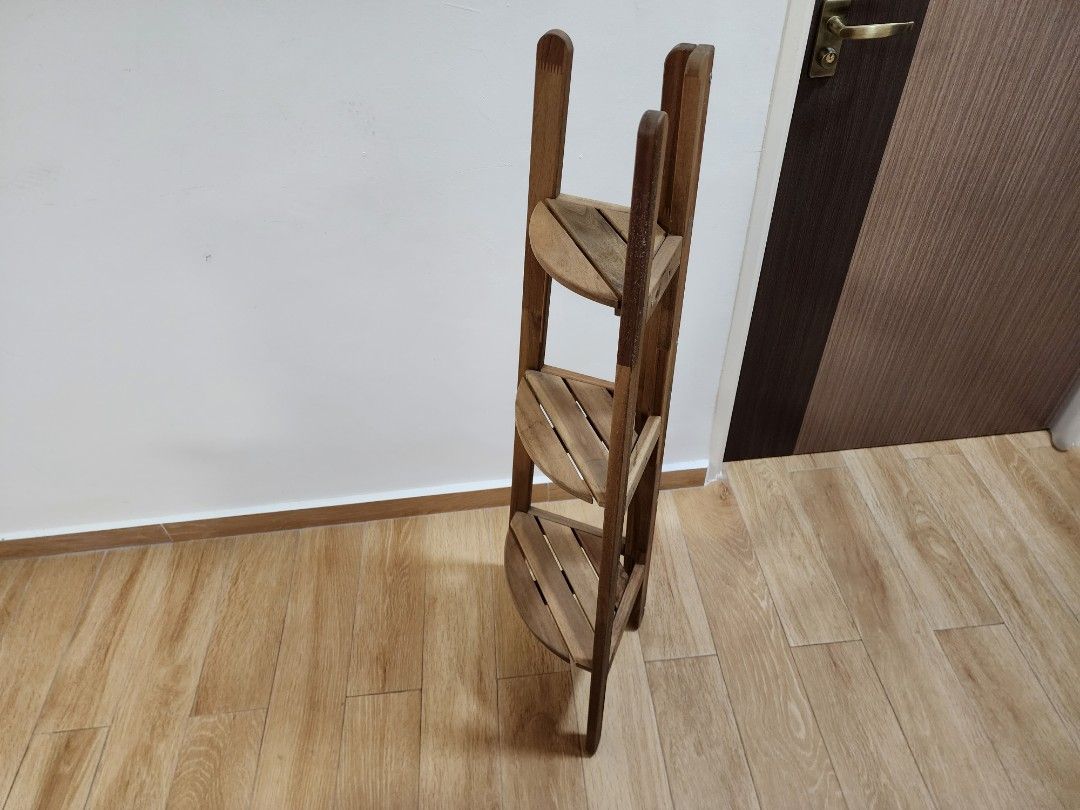IKEA ASKHOLMEN Plant Stand - Acacia Wood, Light Brown Stained ...