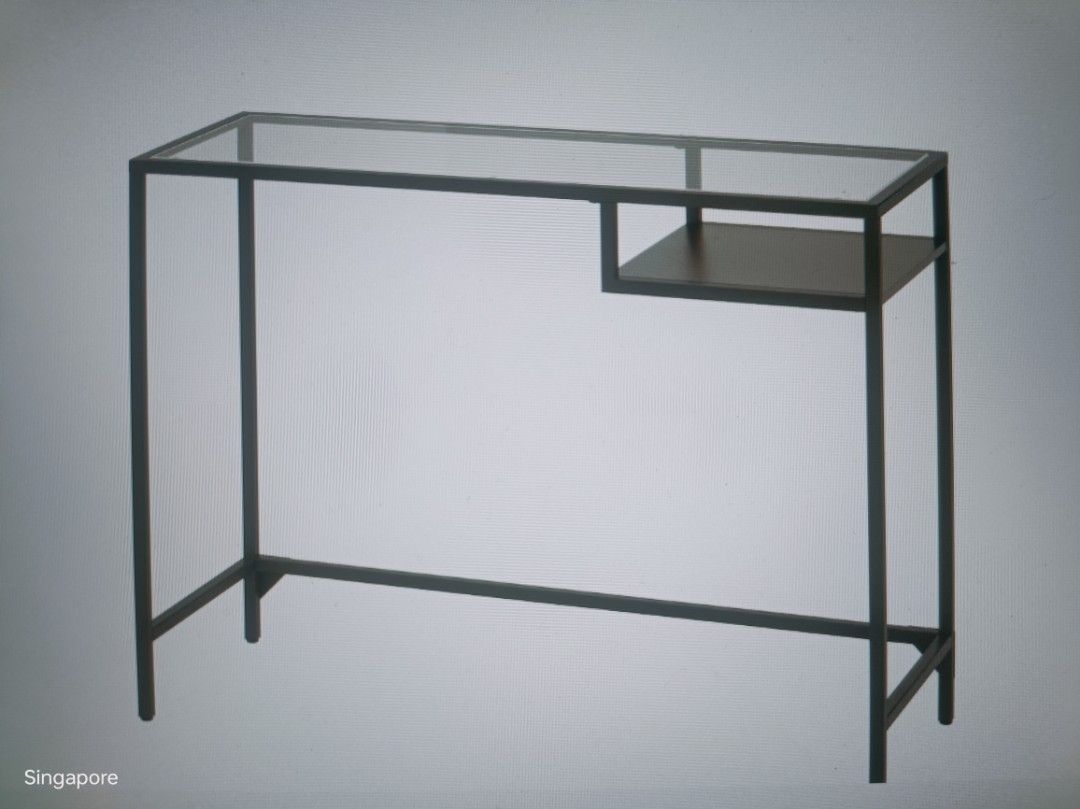 Ikea glass table (Vittsjo - laptop table), Furniture & Home Living ...