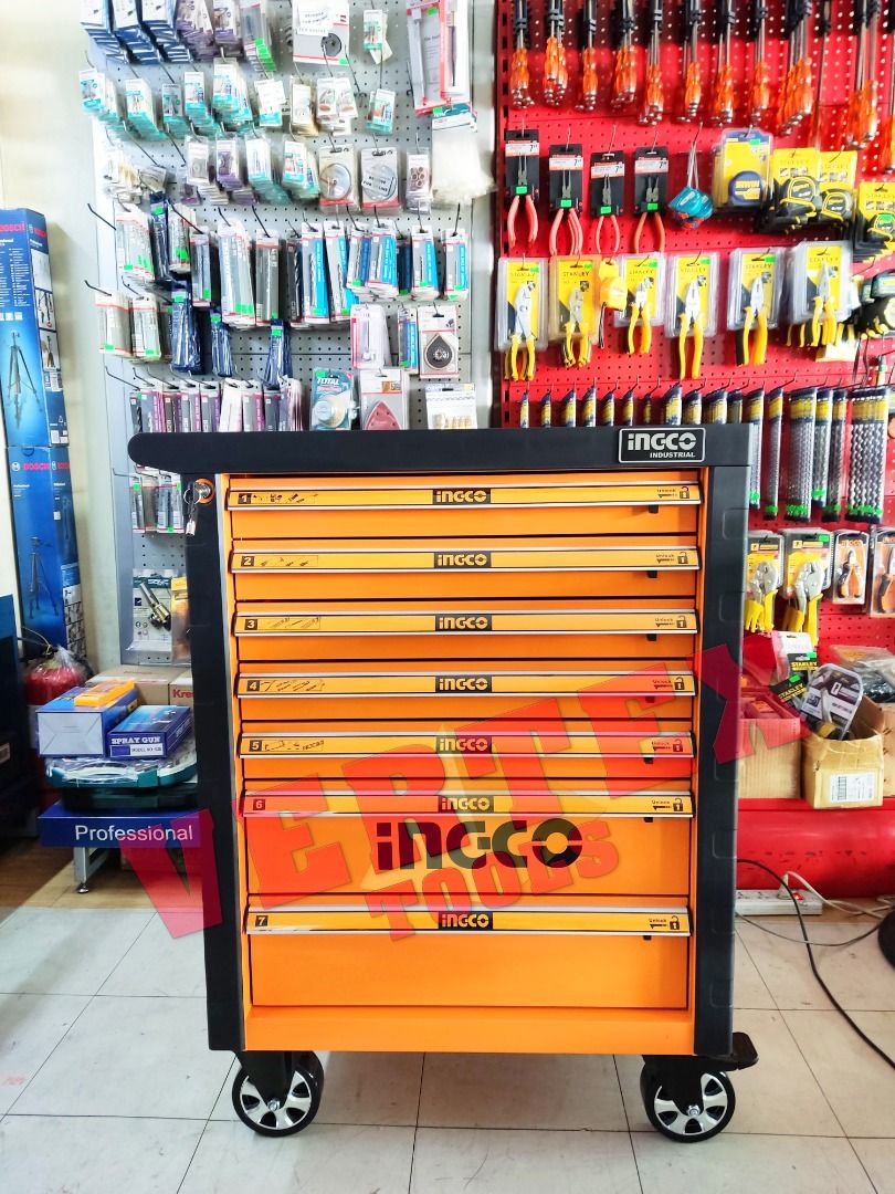 Ingco HDTC01072 Roller Tool Cabinet with 7pcs Drawers on Carousell