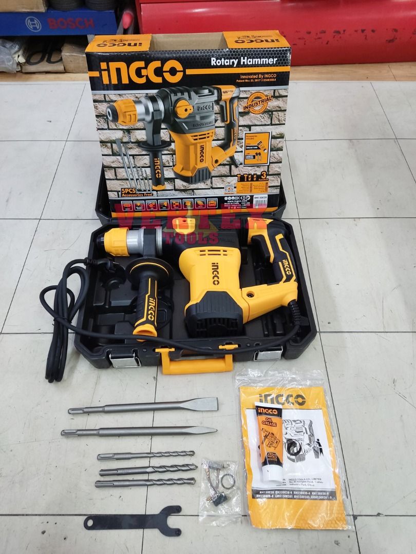 Ingco RH150028 SDS-Plus Rotary Hammer 1500W, Commercial & Industrial ...
