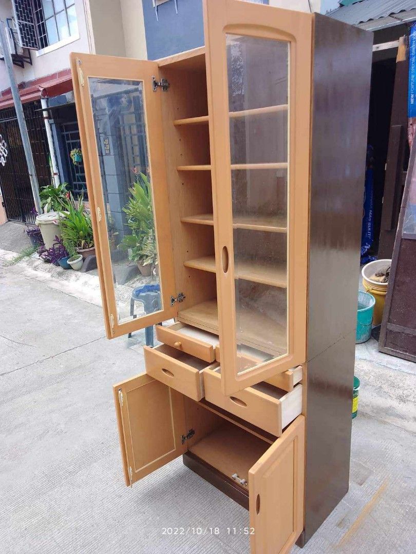 Japan surplus slim Platera / display cabinet on Carousell