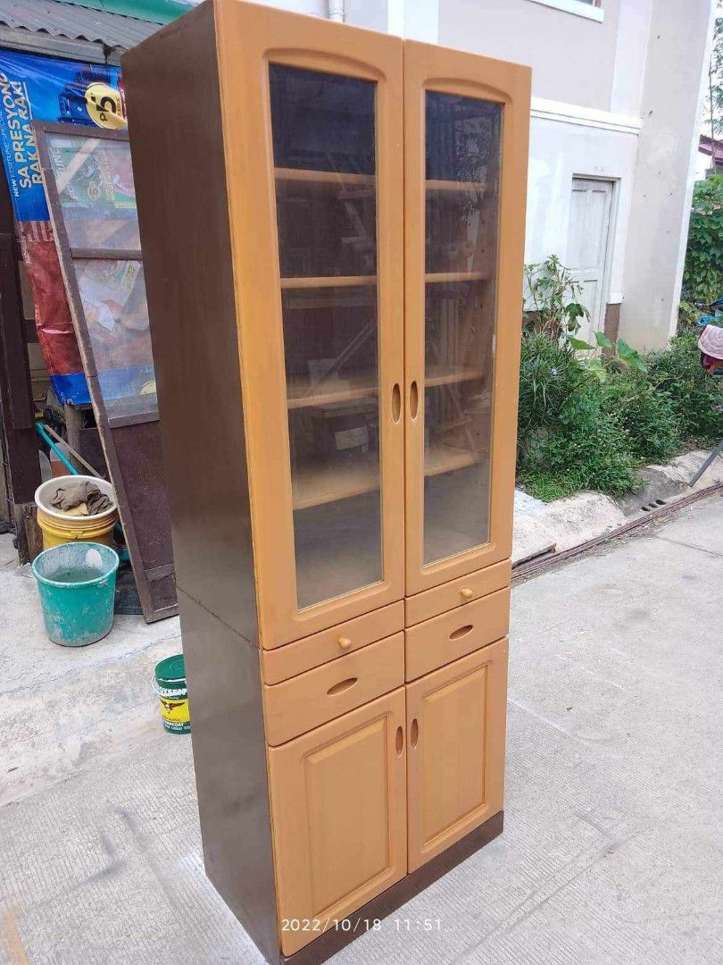 Japan surplus slim Platera / display cabinet on Carousell