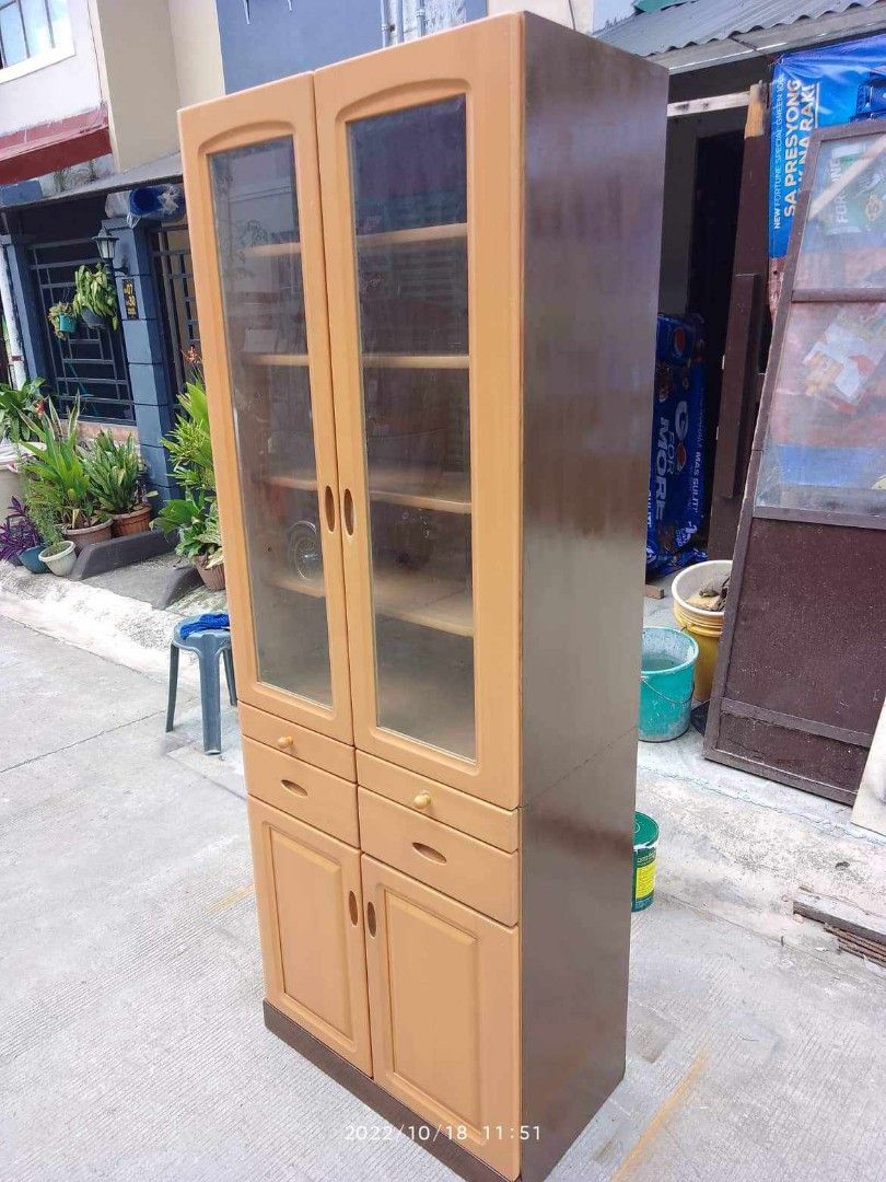 Japan surplus slim Platera / display cabinet on Carousell
