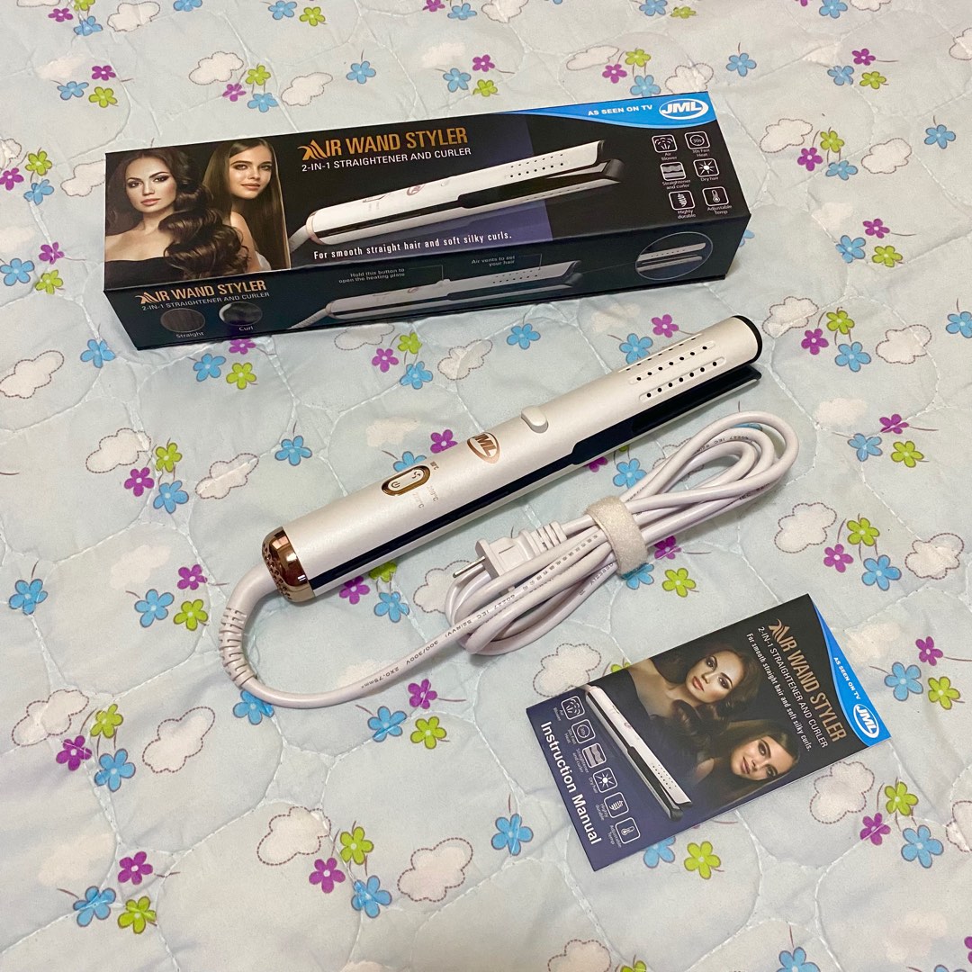 JML Airwand Styler 2-in-1 Straightener and Curler [On-hand], Beauty ...