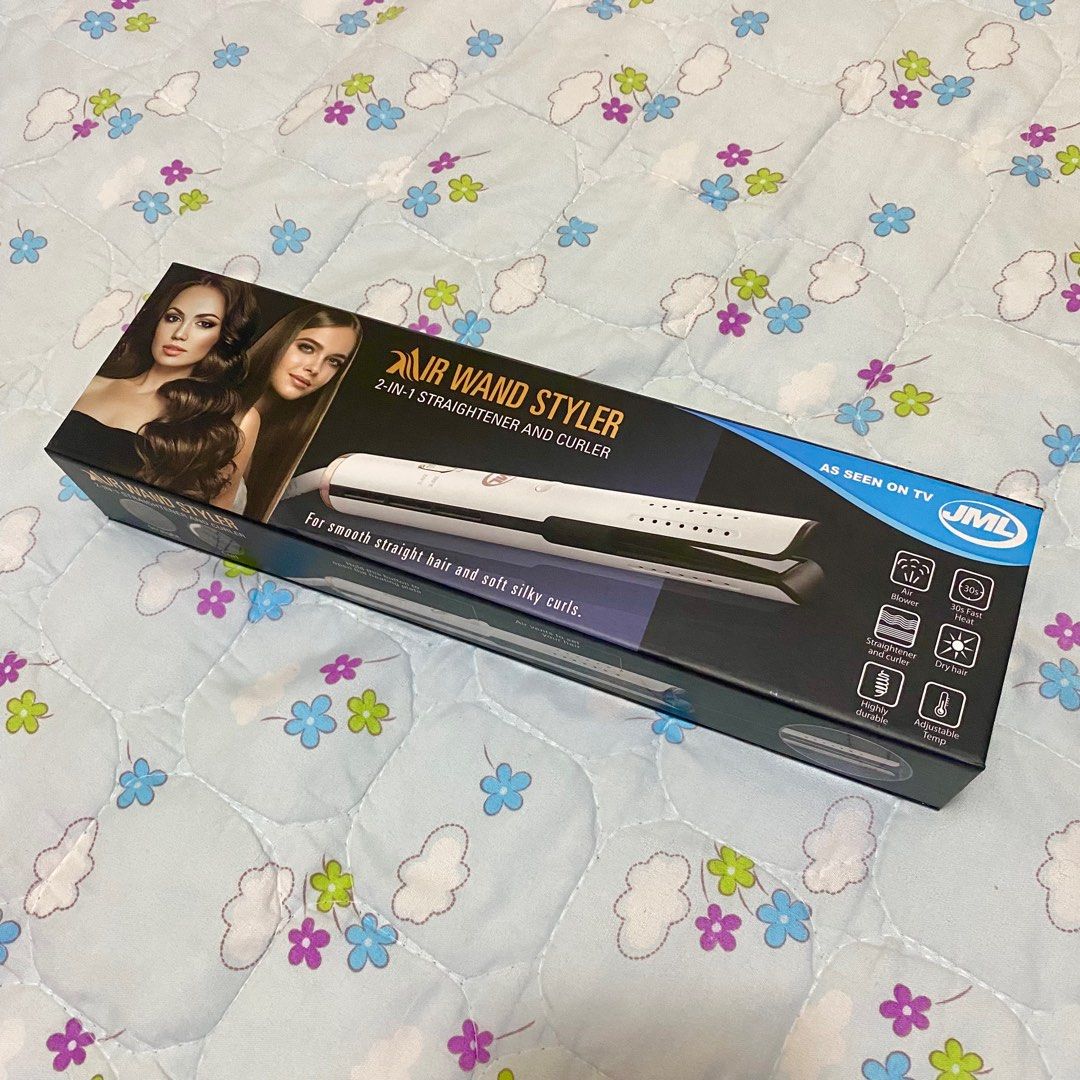 JML Airwand Styler 2-in-1 Straightener and Curler [On-hand], Beauty ...