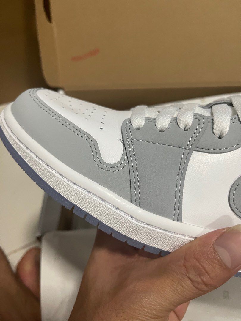 Jordan 1 low Wolf grey, Women's Fashion, Footwear, Sneakers on Carousell