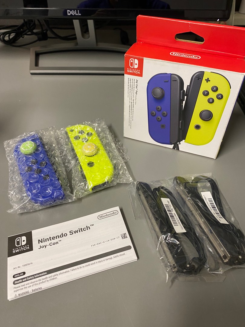 Joy-Con Set (L+R) Neon Blue + Yellow (Nintendo Switch), Video Gaming ...