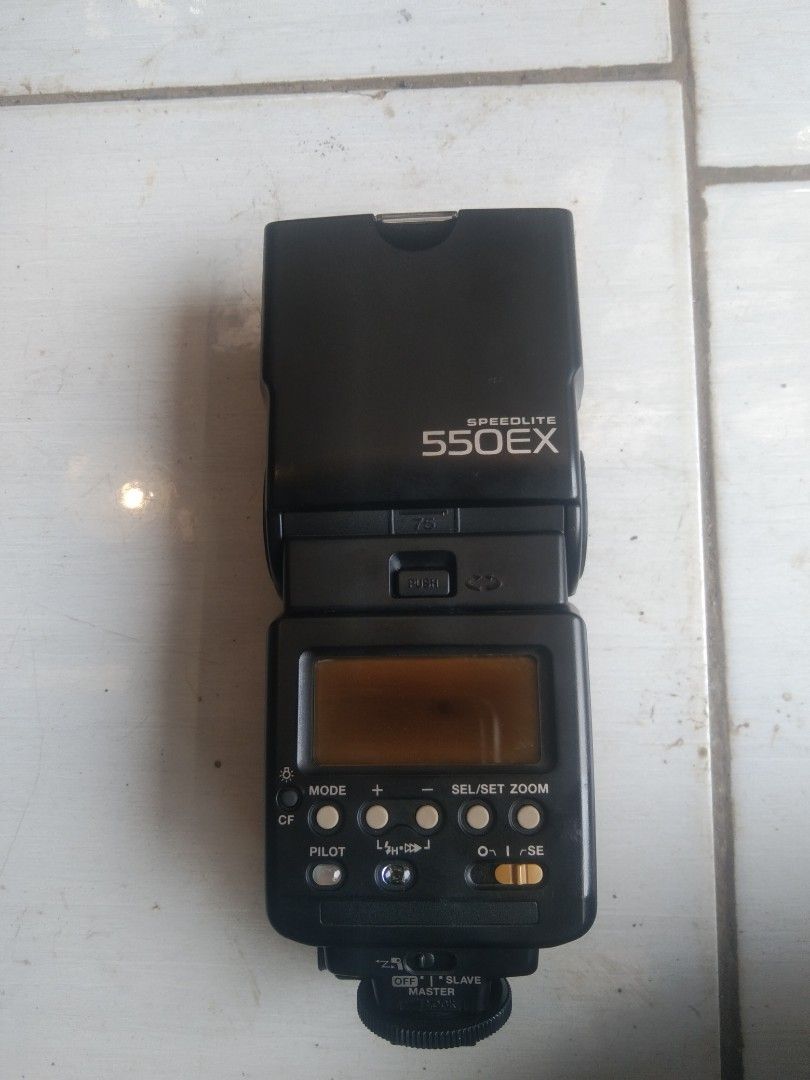 Jual only blitz camera cannon speed lite 550 EX, Fotografi di Carousell
