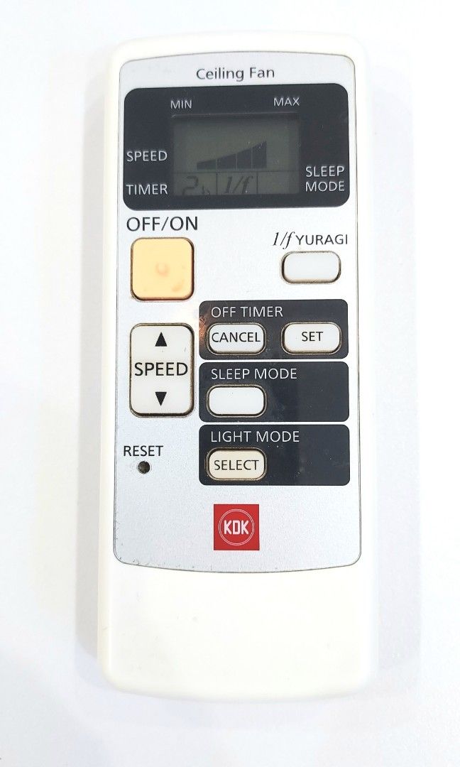 KDK ceiling fan remote control R60VW R56VS K15U2, TV & Home Appliances ...