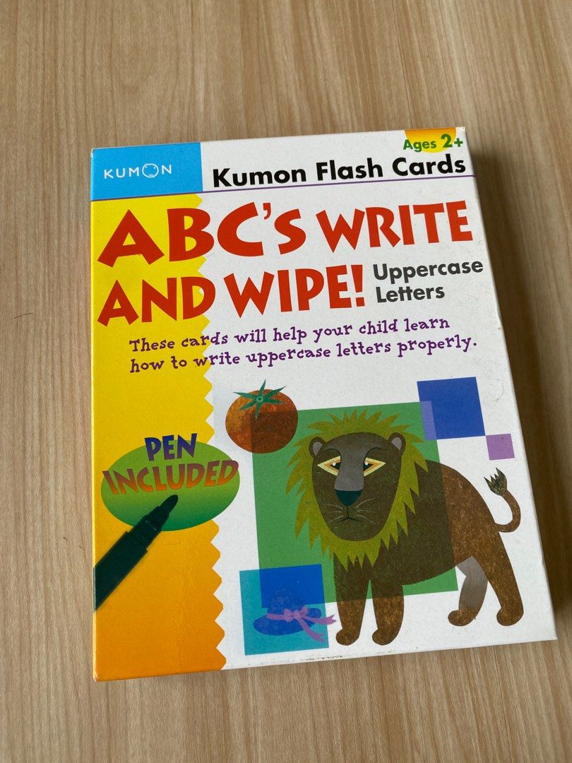 Kumon ABC Write and Wipe Flashcards, Hobbies & Toys, Books & Magazines ...