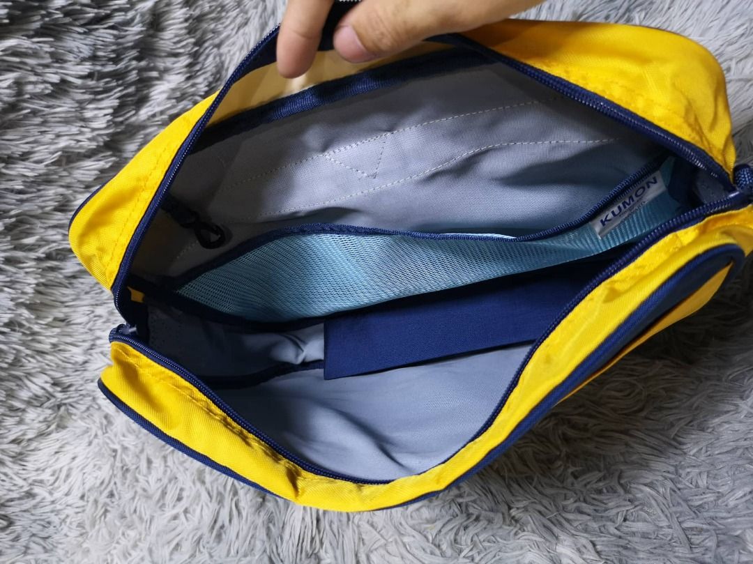 Kumon Blue Yellow Backpack Bag on Carousell