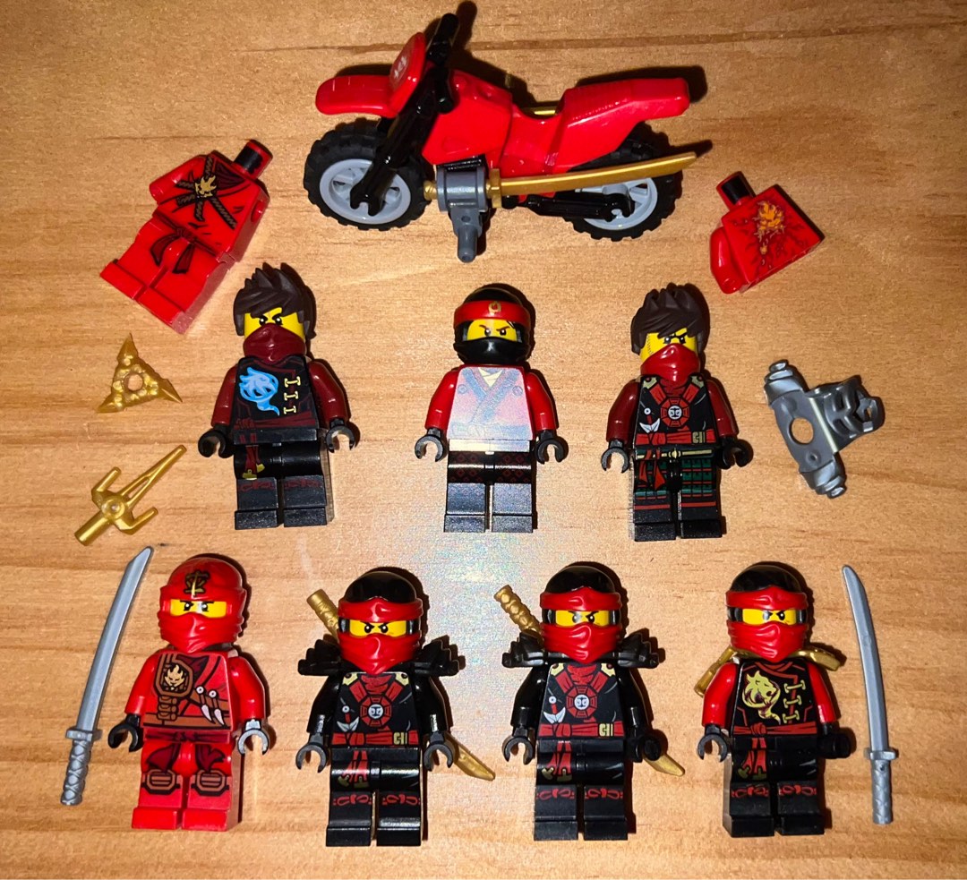 Lego - Ninjago - RED (Kai) - Minifigures, 興趣及遊戲, 玩具 & 遊戲類 - Carousell