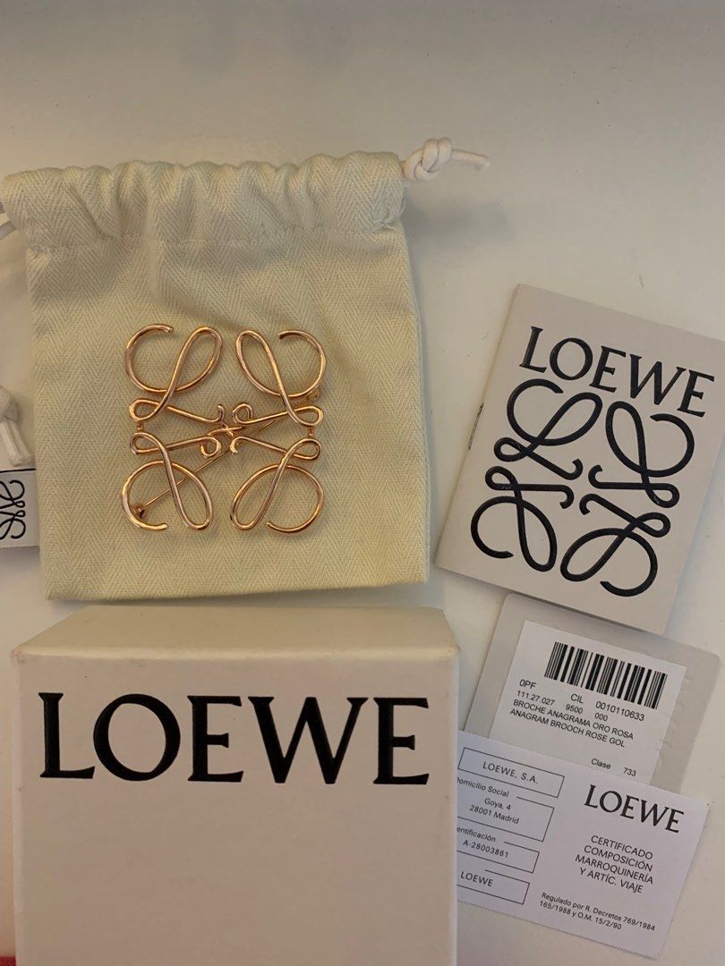 Loewe brooch - Rose Gold, Women's Fashion, Jewelry & Organisers ...