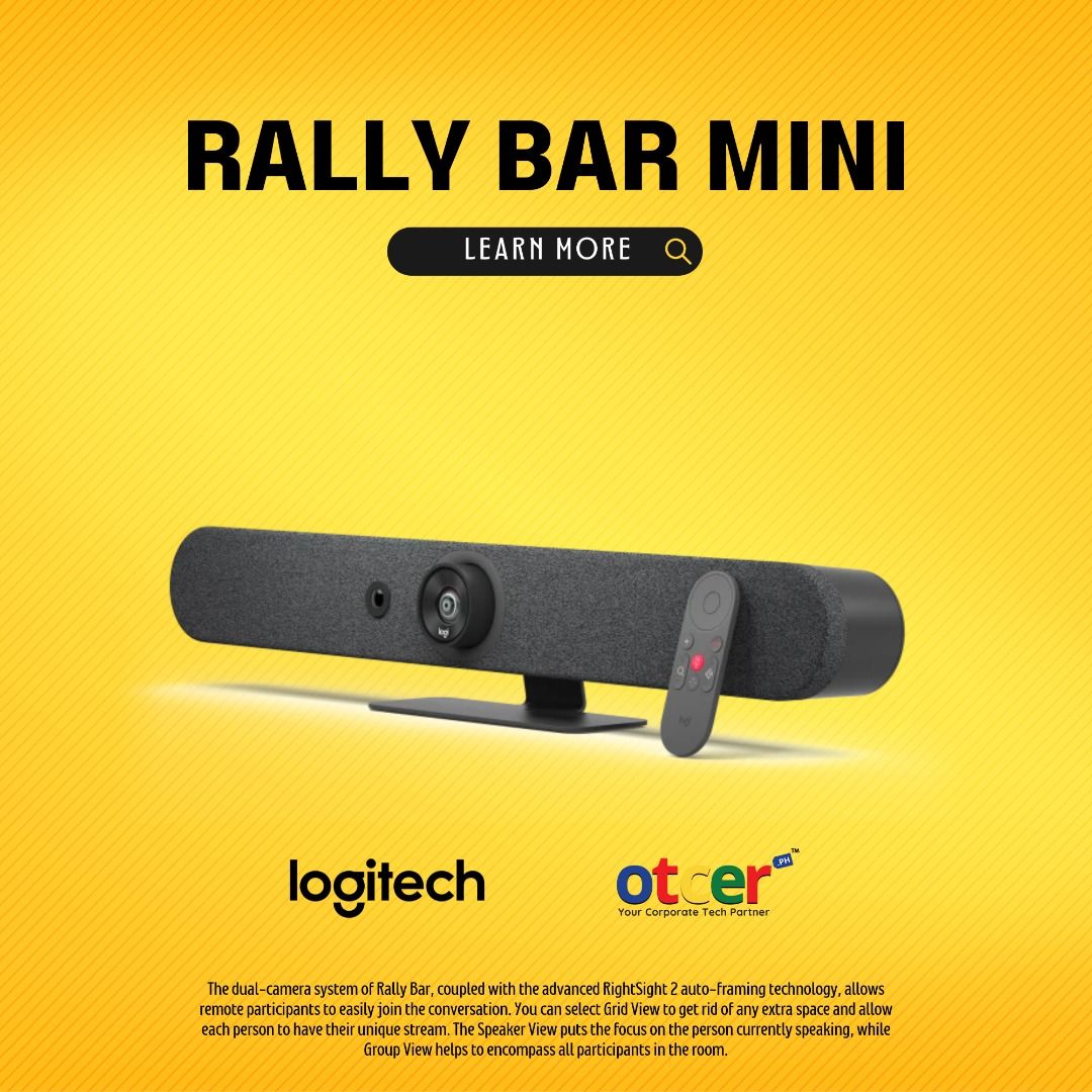 Logitech Rally Bar Mini, Computers & Tech, Office & Business Technology ...