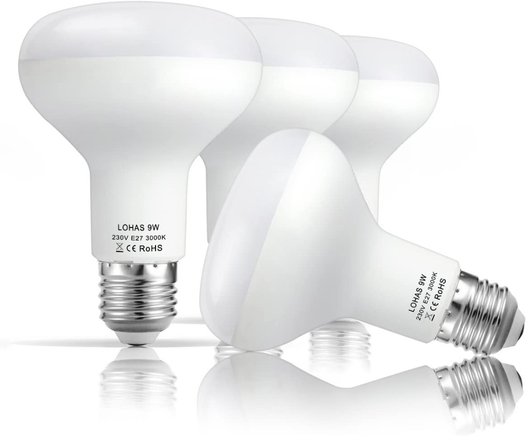 LOHAS R80 LED E27 Reflector Screw Bulbs, 9W Replace 75W Incandescent ...